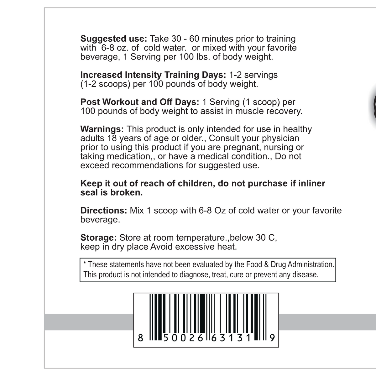 Creatine HCL – Controlled Labs