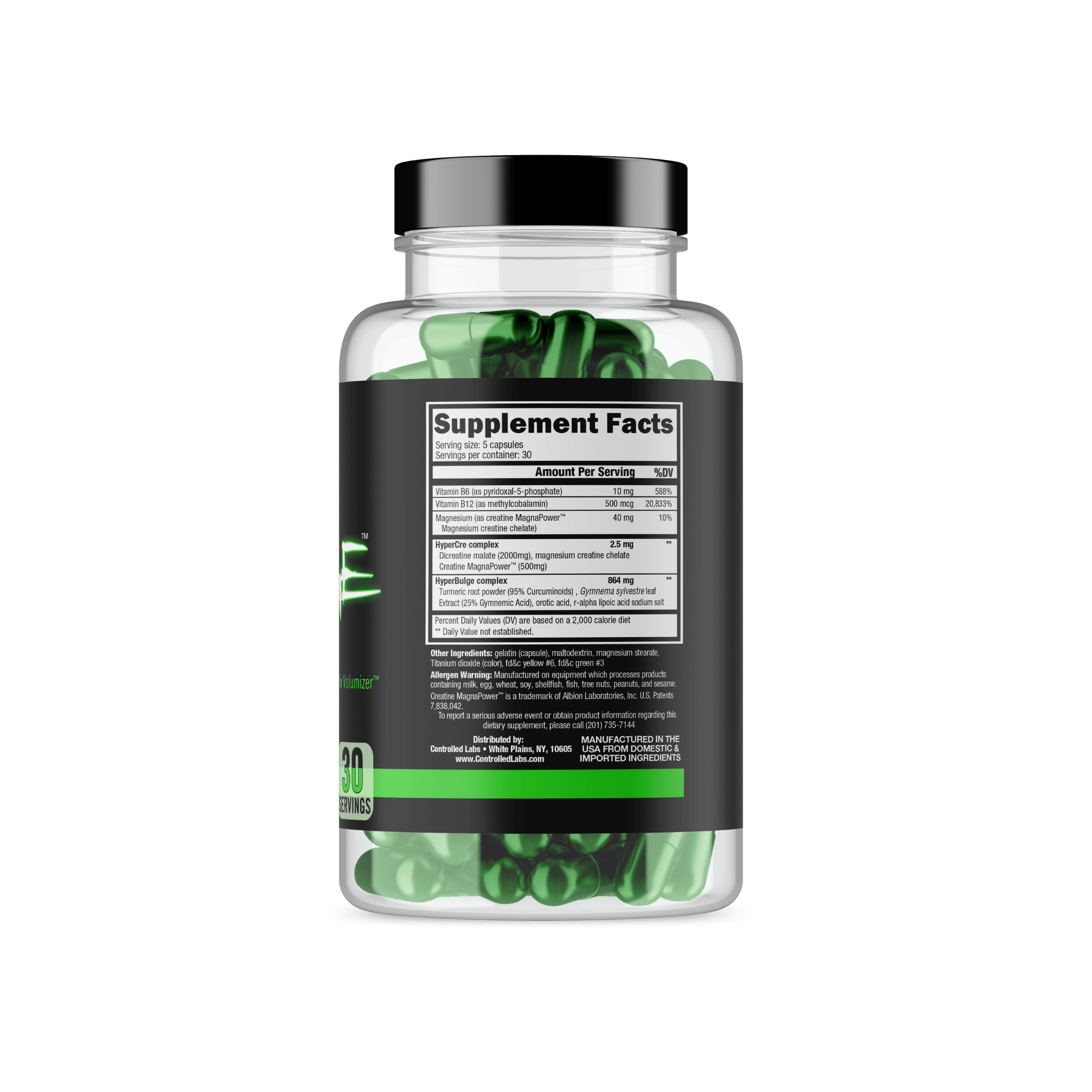 Green Bulge Advanced Creatine Matrix Capsules – Controlled Labs